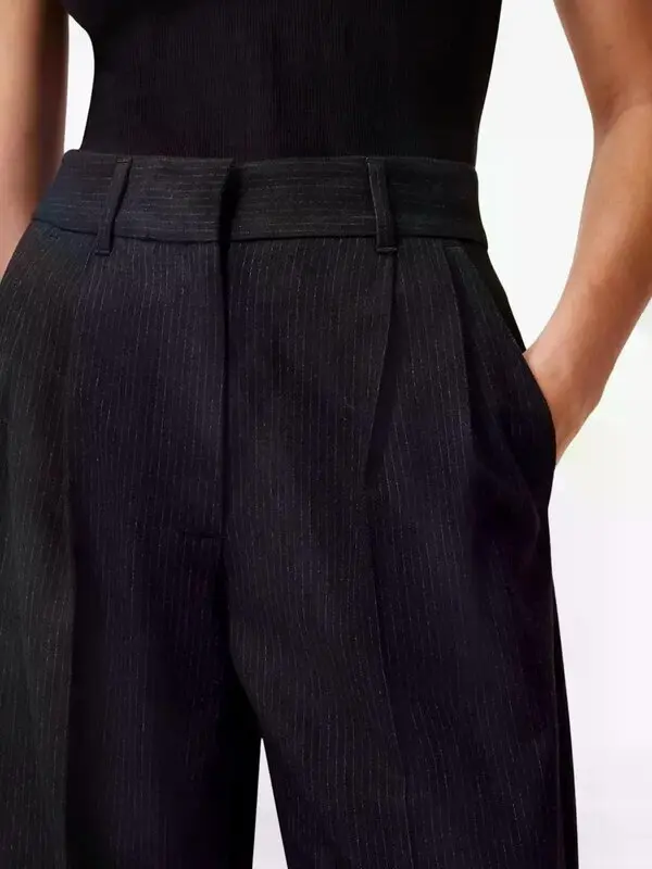 ALLSAINTS Pinstriped Pleated Trousers