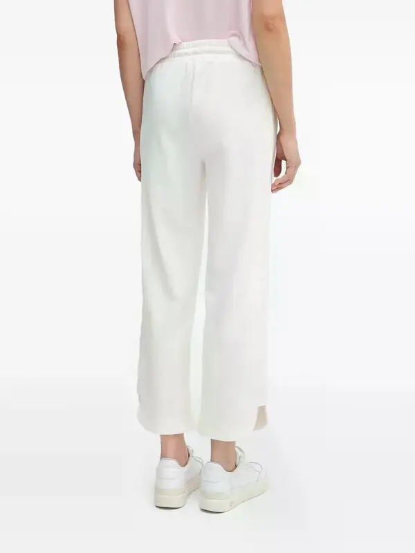 JOOP! Elastic-waistband Side-slit Trousers - White