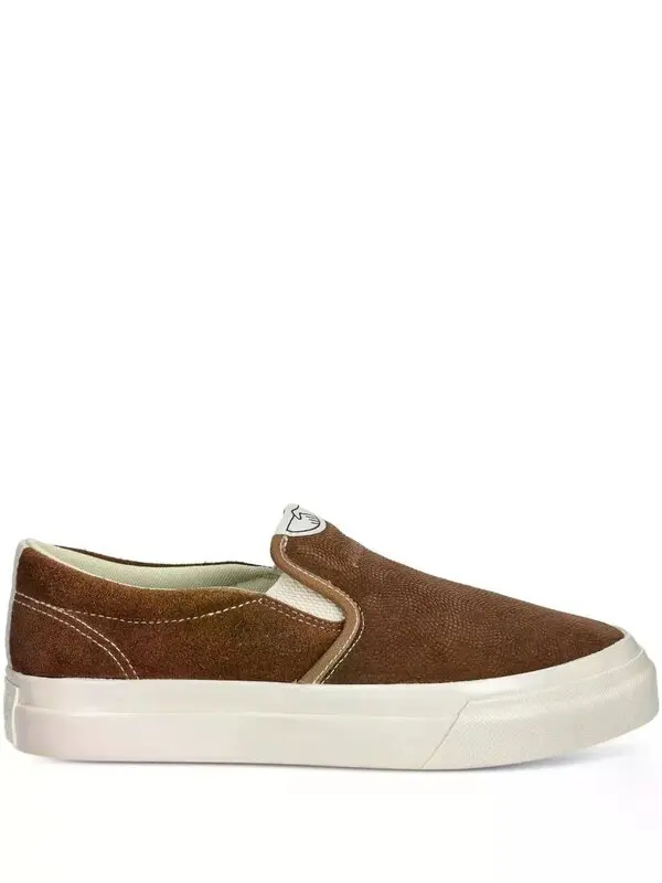 S.W.C STEPNEY WORKERS CLUB Suede Slip-on Sneakers - Brown