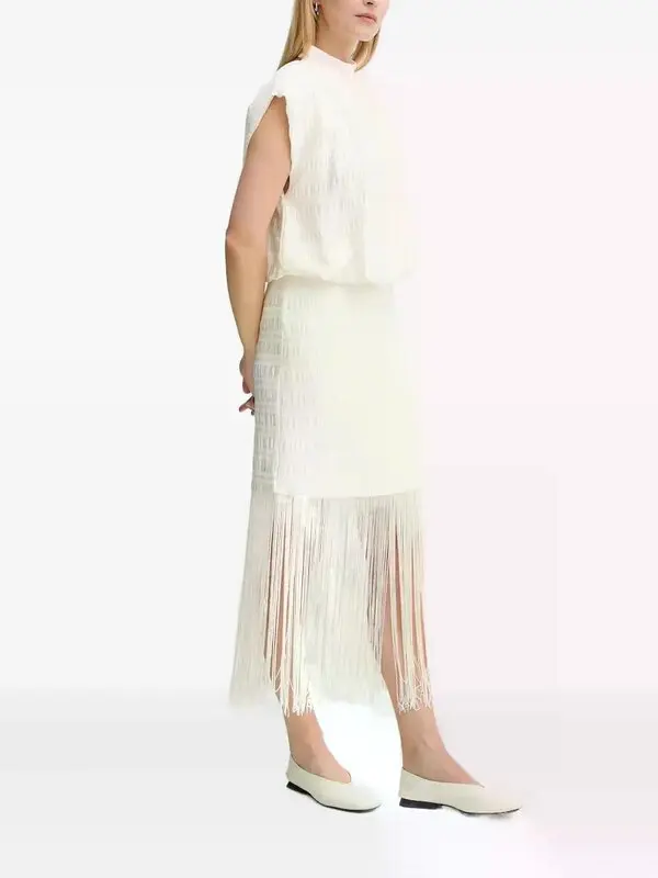 BRUUNS BAZAAR Fringed Midi Dress