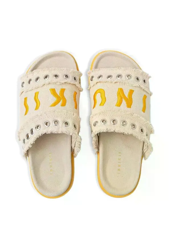 Inuikii Frayed-embellished Flat Sandals