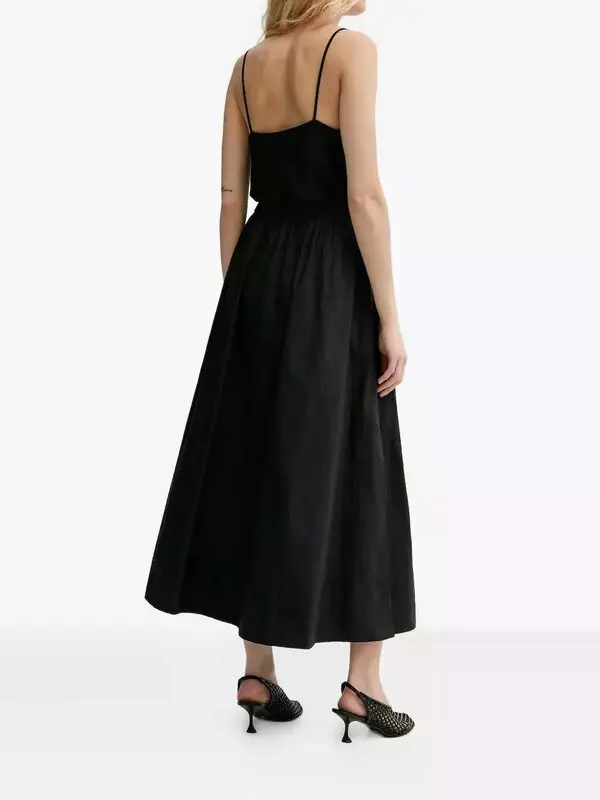 HERSKIND Pleated A-line Midi Skirt
