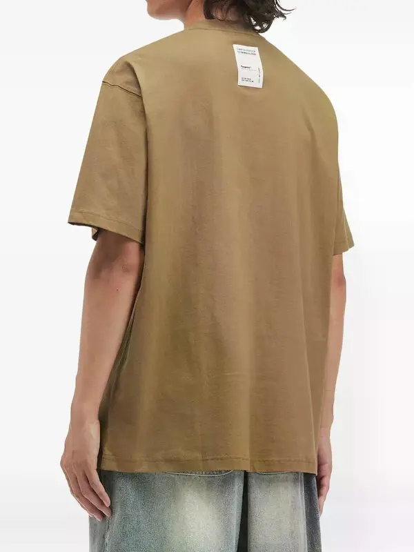 FINGERCROXX Skull-crossbones Cotton T-shirt - Brown
