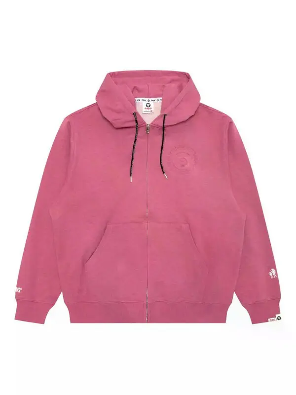 AAPE BY *A BATHING APE® Logo-embossed Zip-up Hoodie