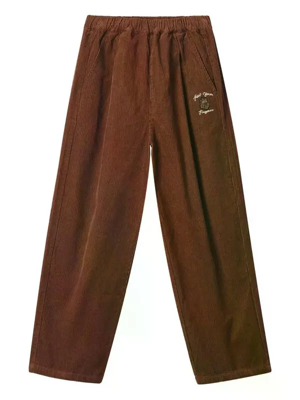 FINGERCROXX Embroidered Corduroy Trousers