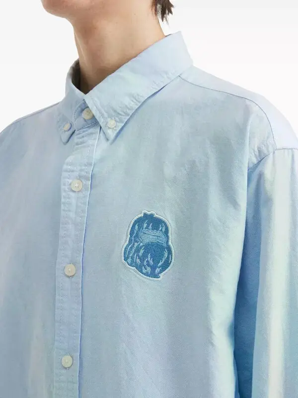 FINGERCROXX Embroidered-patch Shirt