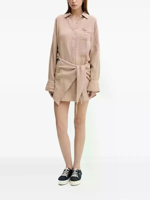green emerald velvet dress Ally Embroidered Mid Length Shirtdress Yellow  APOELLA
