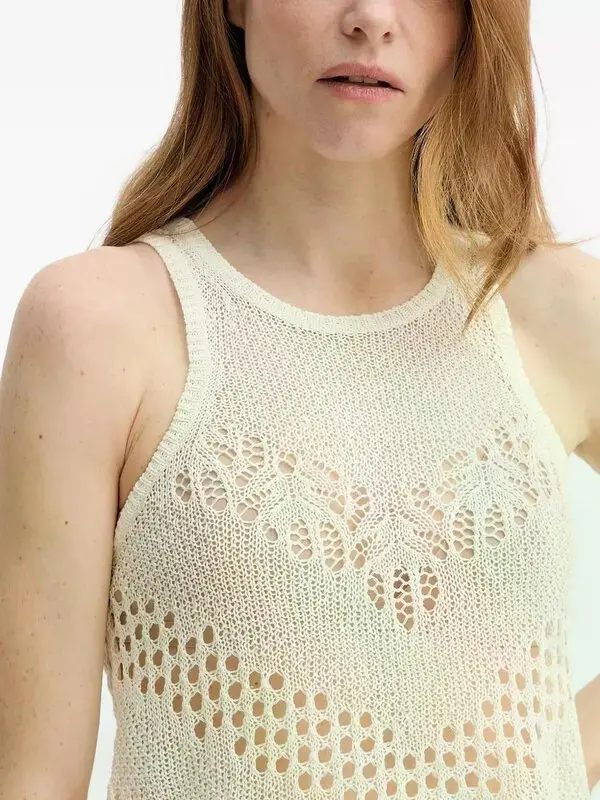 AERON Kismet Open-knit Tank Top - Neutrals