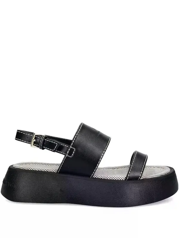 Armani Exchange Double-strap Platform Sandals