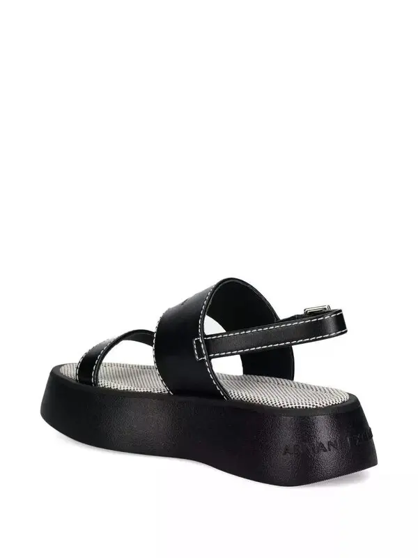 Armani Exchange Double-strap Platform Sandals