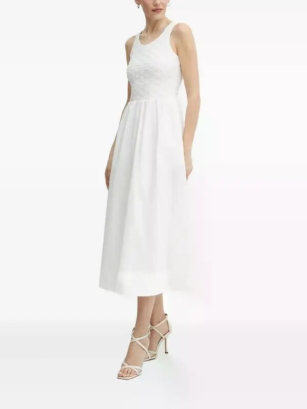 Bardot Embroidered Bodice Midi Dress