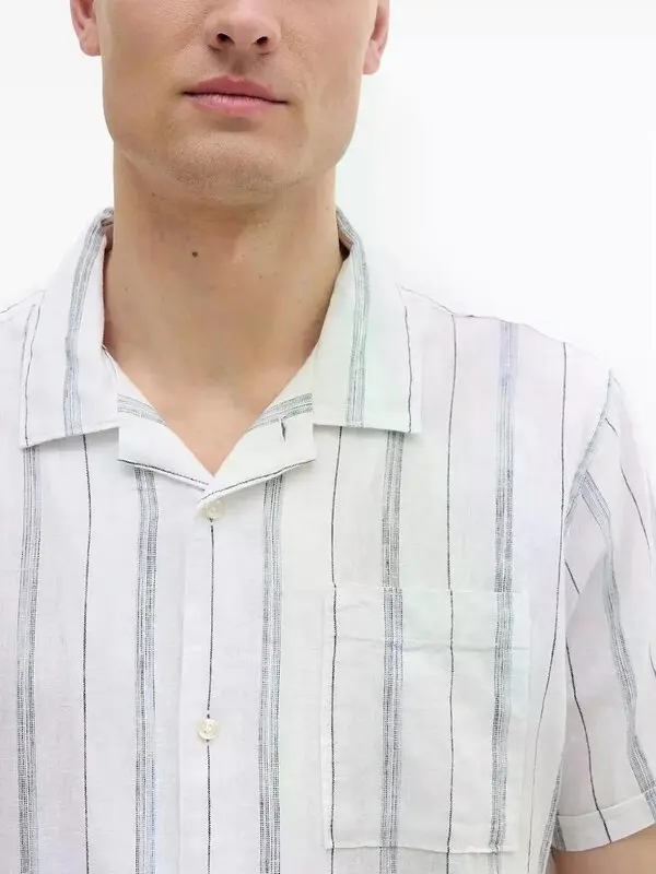 Barbour Striped Revere Shirt - White