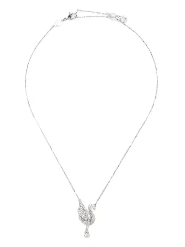SWAROVSKI Swan Crystal Pendant Necklace - Silver