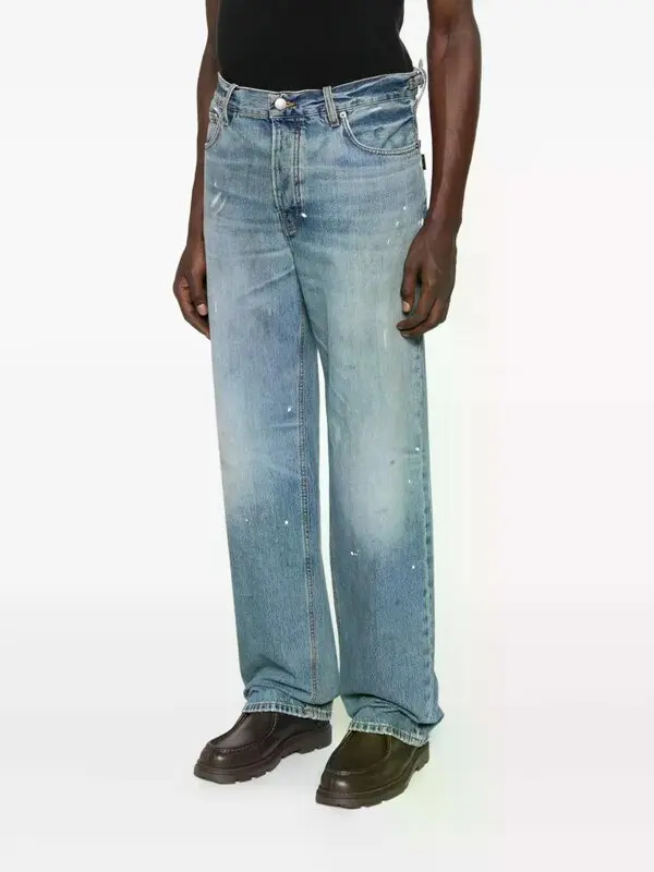 HAIKURE Paint Splatter Five-pocket Jeans