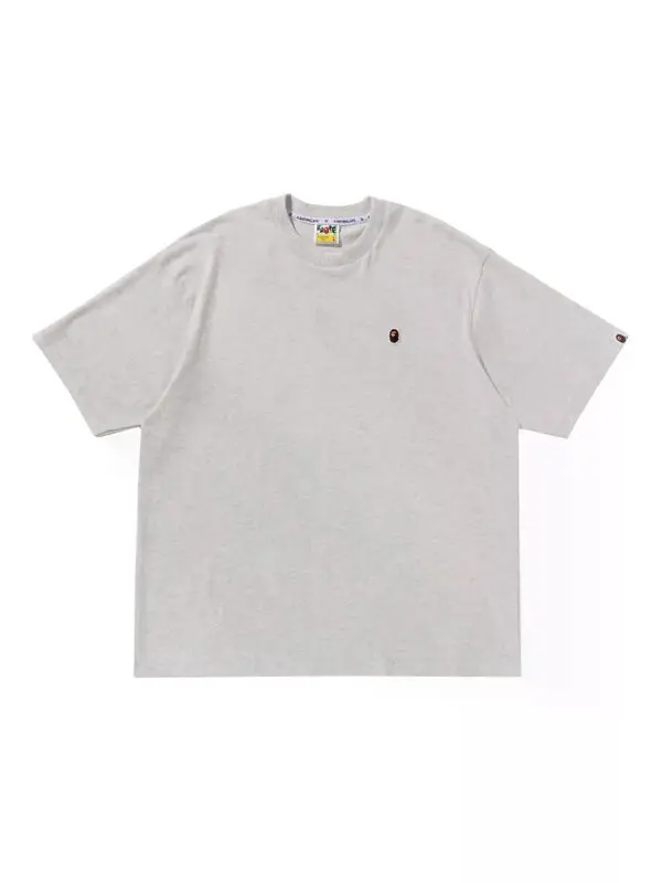 A BATHING APE Ape Head Logo-embroidered T-shirt - Grey