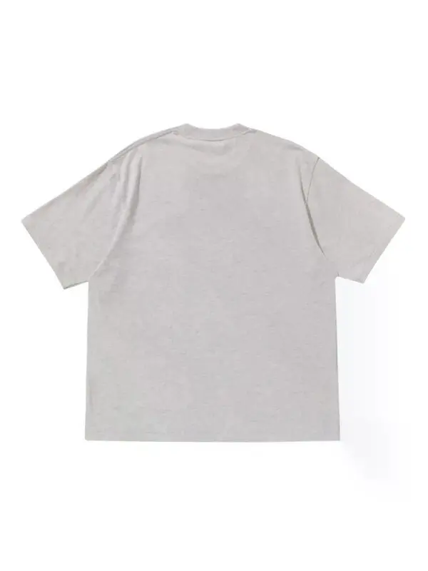 A BATHING APE Ape Head Logo-embroidered T-shirt - Grey