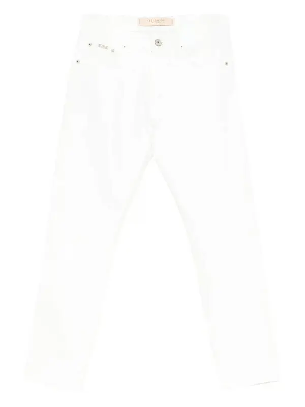 YES LONDON Button-fly Straight Leg Jeans