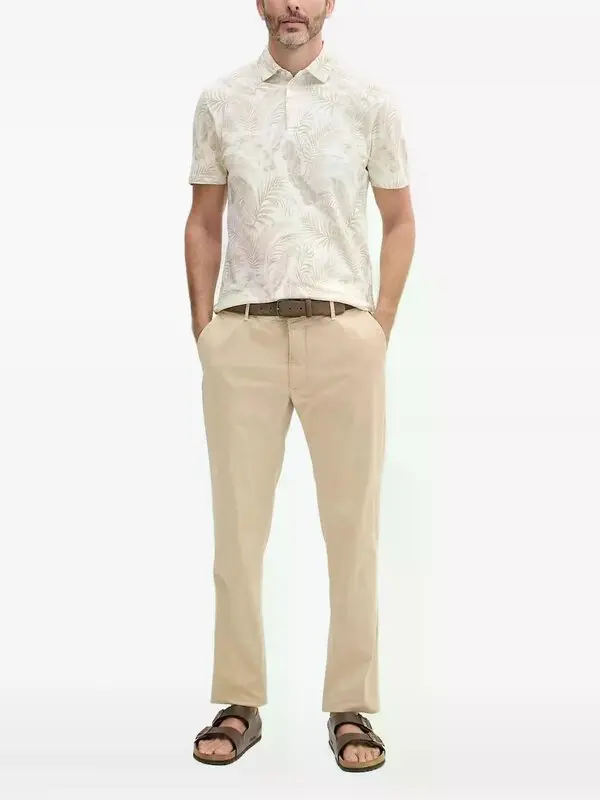 HACKETT Leaf-print Polo Shirt