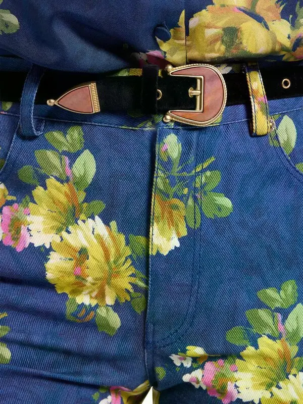 La DoubleJ Elasticated Cotton-blend Belt