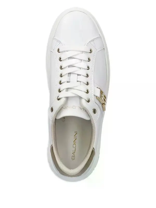 BALDININI Leather Logo-detail Sneakers