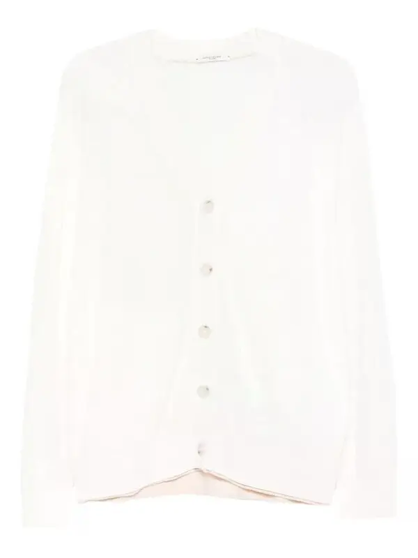 PAOLO PECORA Button-front Cotton Cardigan - White
