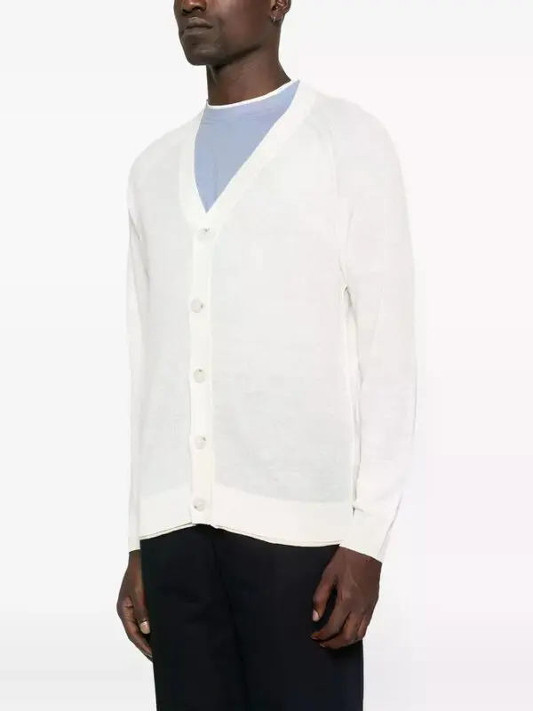 PAOLO PECORA Button-front Cotton Cardigan