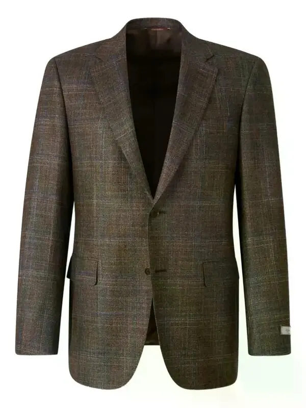 Canali Single-breasted Checked Blazer