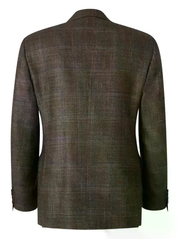 Canali Single-breasted Checked Blazer