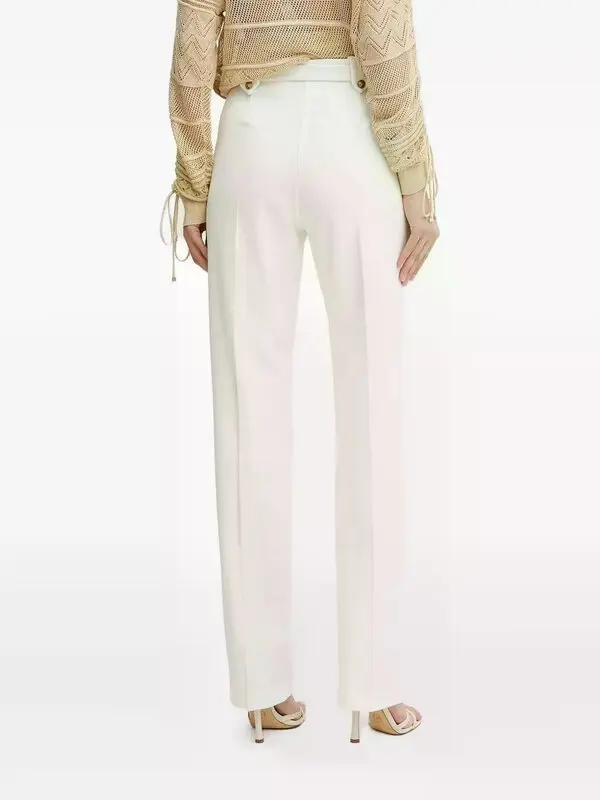 Versace Belted Pleated Trousers