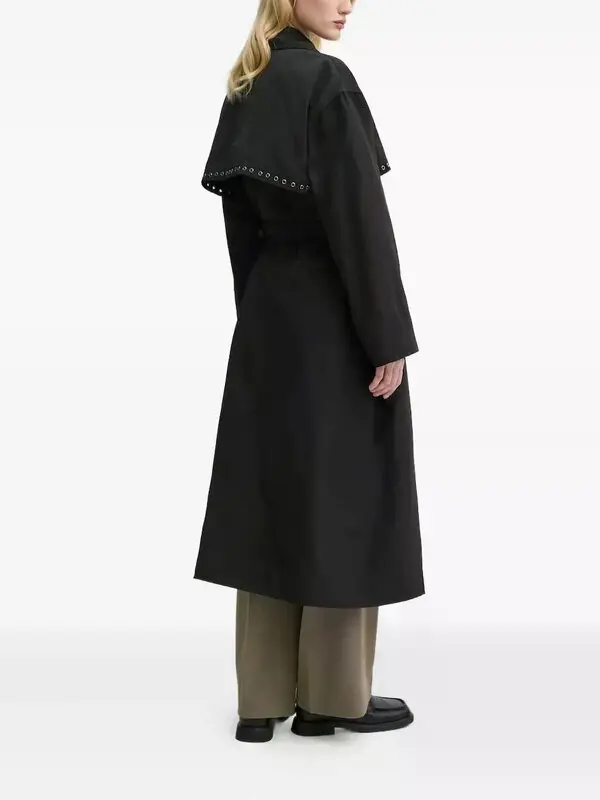 BRUUNS BAZAAR Eyelet-embellished Belted Coat