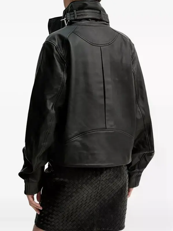 WON HUNDRED Belted Leather Jacket