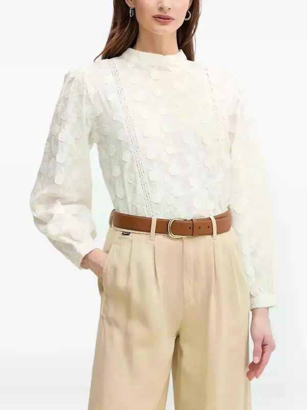 HOSS INTROPIA Embroidered Lace-insert Blouse