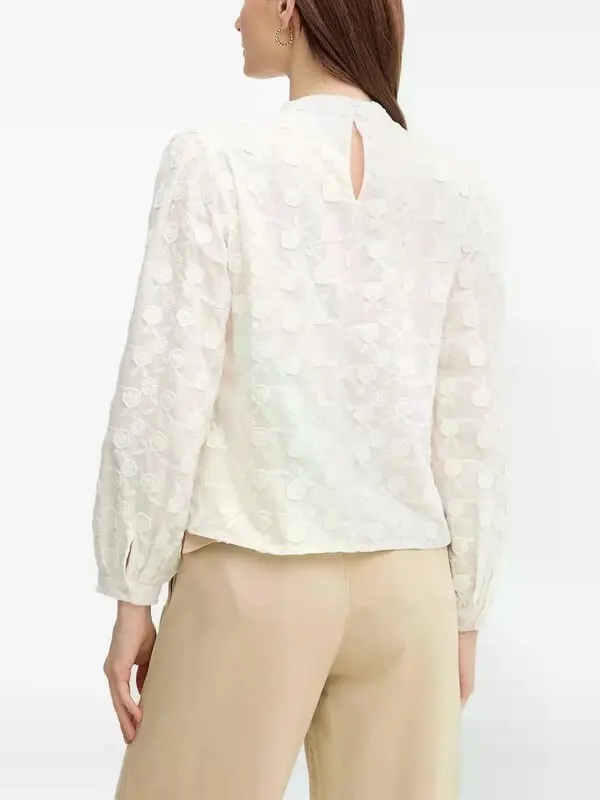 HOSS INTROPIA Embroidered Lace-insert Blouse