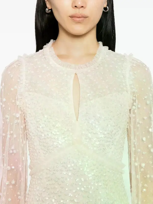 NEEDLE & THREAD Sequin-embellished Dress