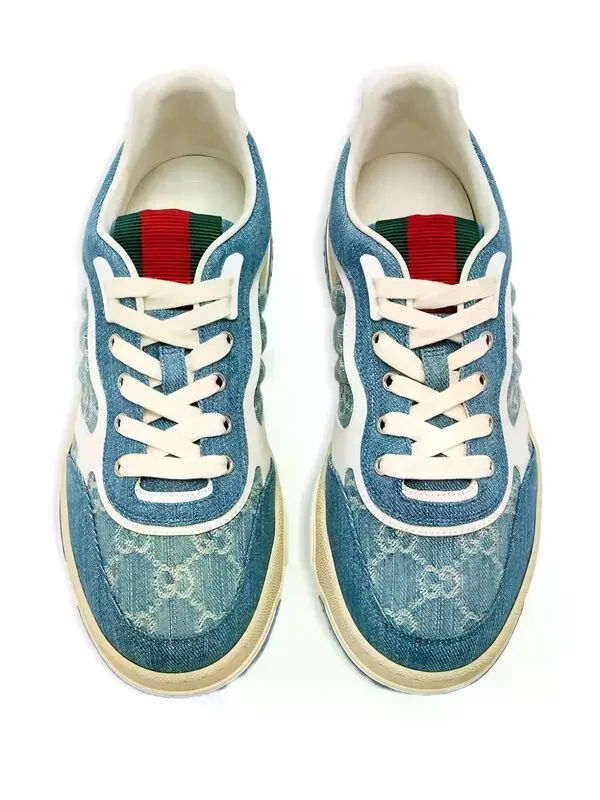 Gucci Monogram Denim Sneakers