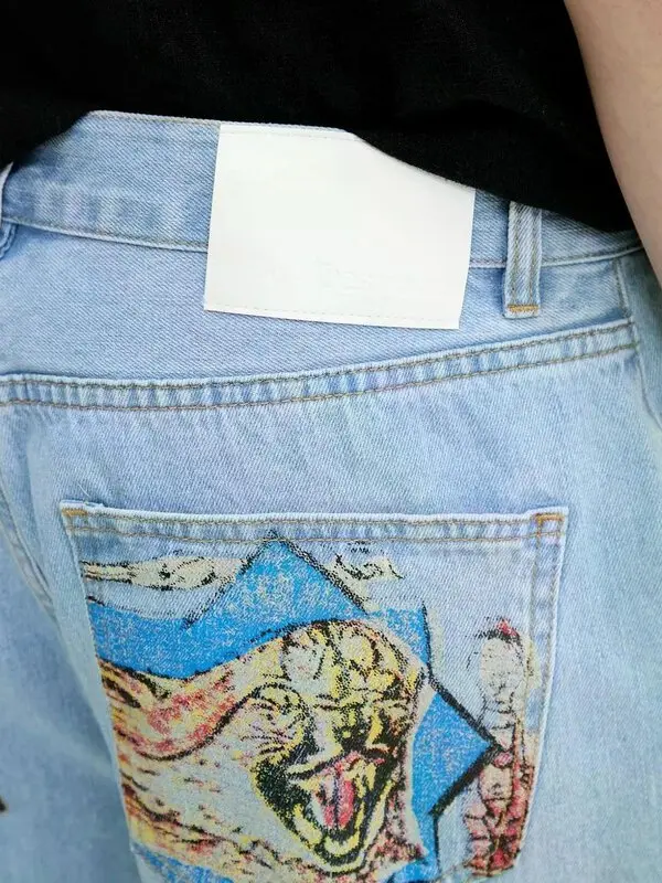 Desigual Tiger-print Jeans