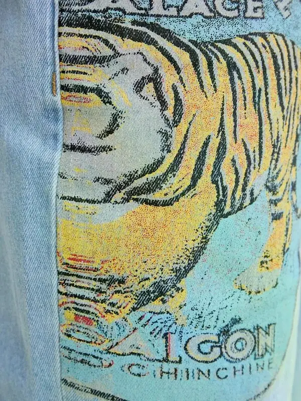 Desigual Tiger-print Jeans