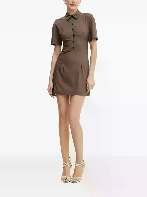Patrizia Pepe Button-front Open-back Mini Dress