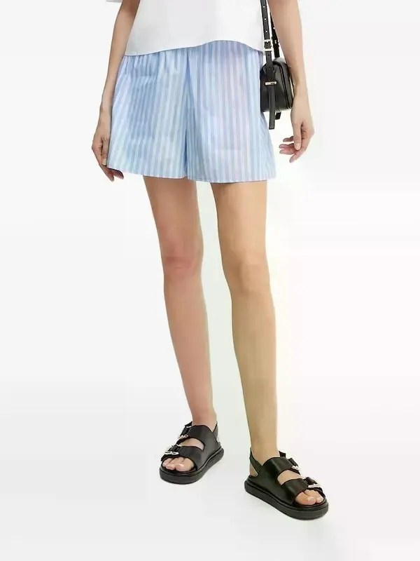 IVY OAK Striped Short Shorts