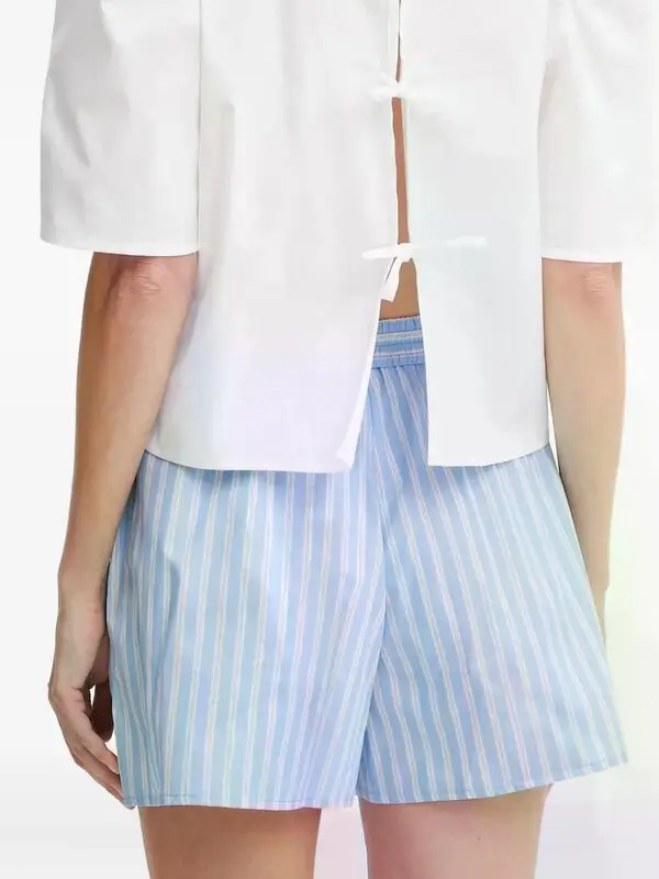 IVY OAK Striped Short Shorts