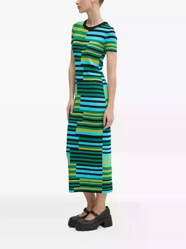 Desigual Stripe-pattern Midi Dress