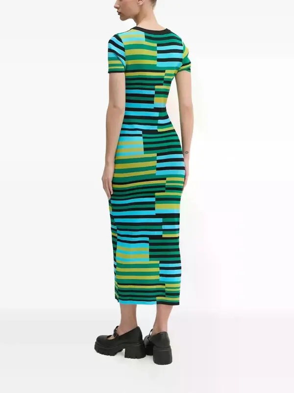 Desigual Stripe-pattern Midi Dress