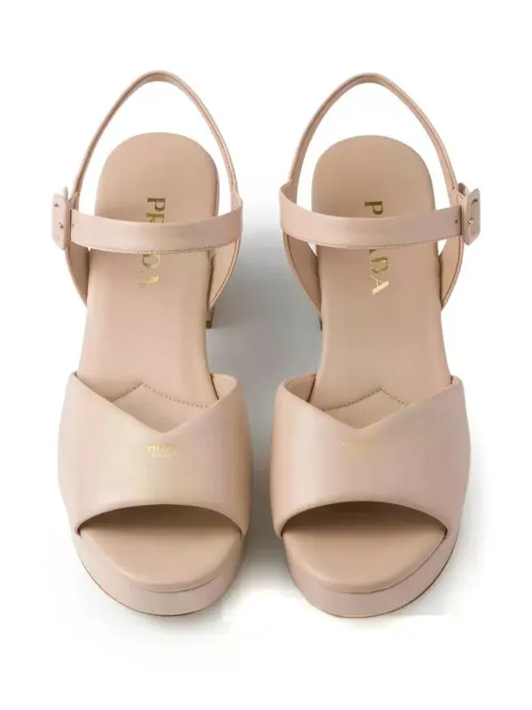 Prada Buckle-strap Platform Sandals