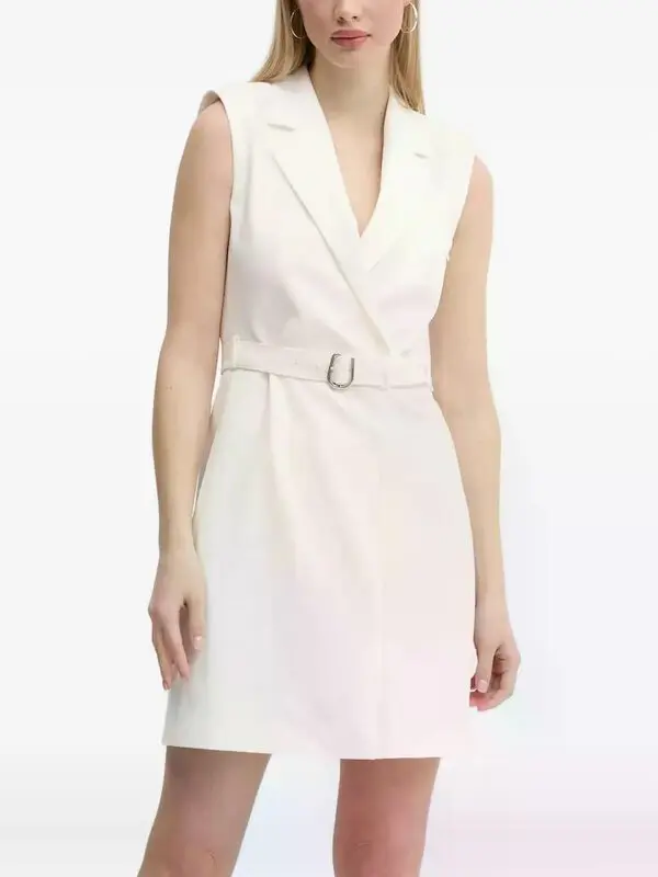 Hugo Sleeveless Belted Blazer Mini Dress