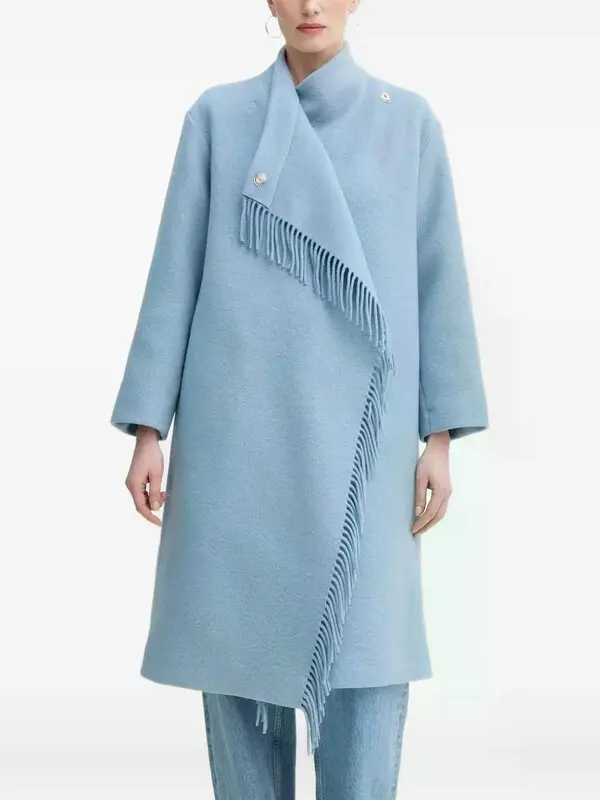 IRO PARIS Asymmetric Fringed Coat