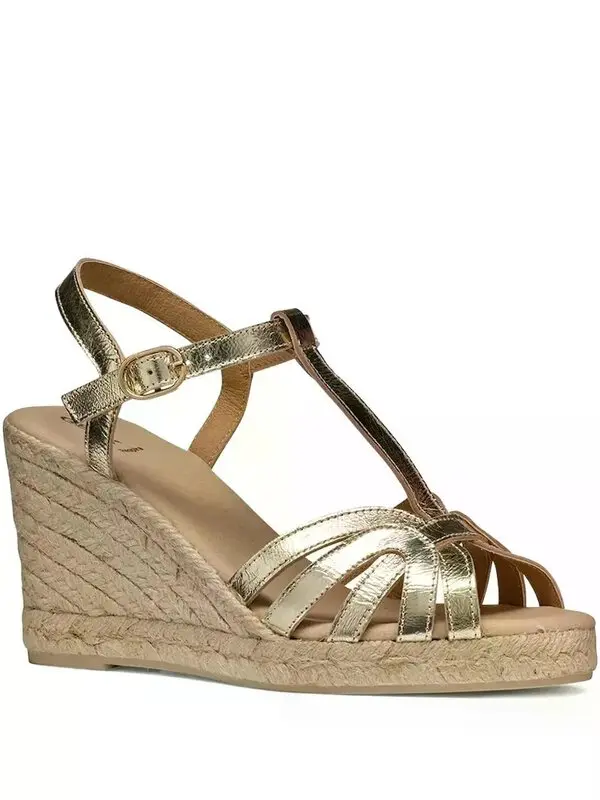 Geox 95mm Gelsa T-strap Wedge Espadrilles