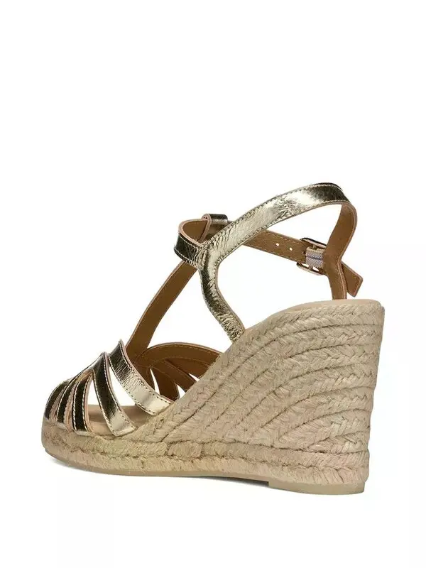 Geox 95mm Gelsa T-strap Wedge Espadrilles