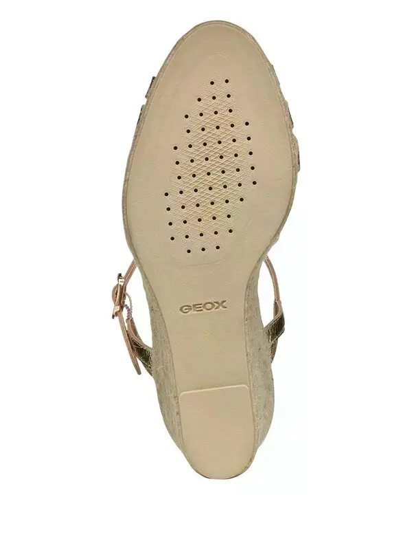 Geox 95mm Gelsa T-strap Wedge Espadrilles