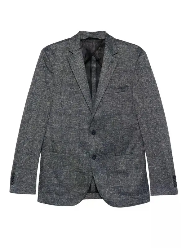 Karl Lagerfeld Textured Two-button Jacket - Blue