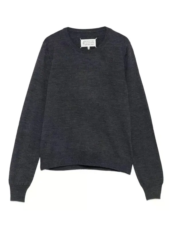 MAISON MARGIELA Round-neck Wool Sweater - Blue